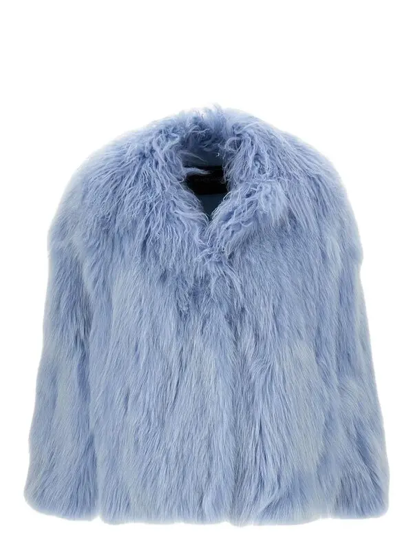 Simonette Ravizza Ralph Fox Fur Jacket - Sky Blue