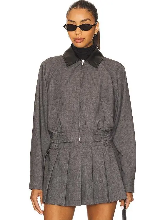 NIA Daniel Bomber Jacket - Charcoal
