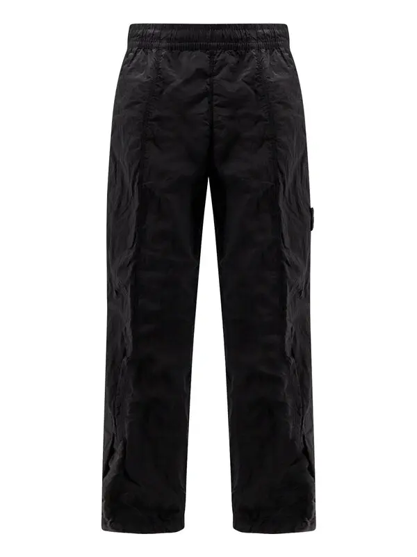 Stone Island Nylon Cargo Trousers - Black