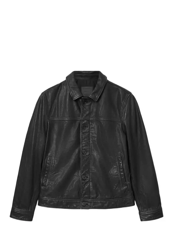 ALLSAINTS Nate Leather Jacket - Black
