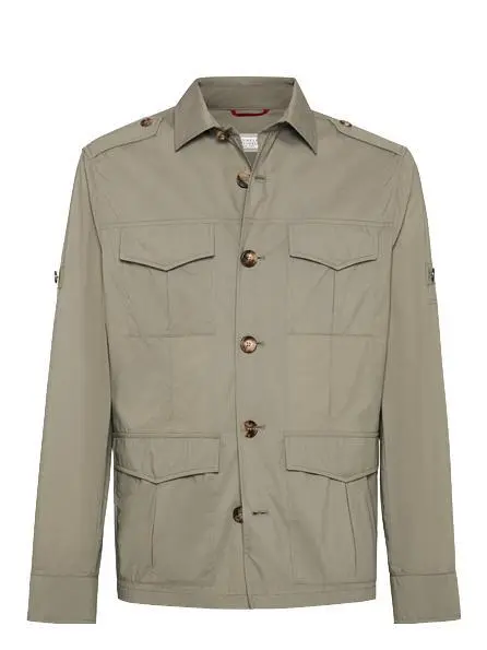 Brunello Cucinelli Unlined Safari Jacket - Khaki