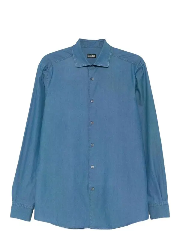 Zegna Cotton Shirt - Blue