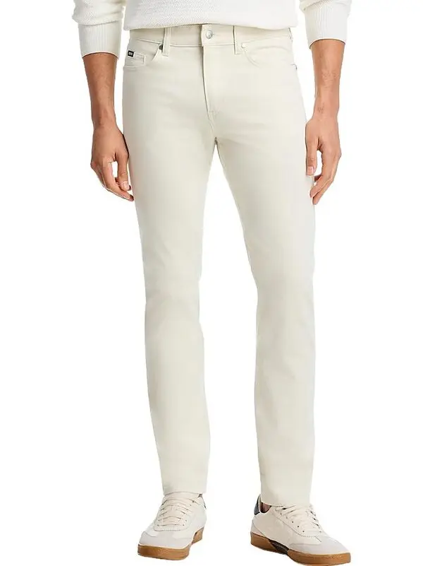 BOSS Delaware Slim Fit Jeans - Open White