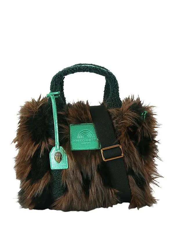 Kurt Geiger Southbank Medium Faux Fur Tote - Open Brown