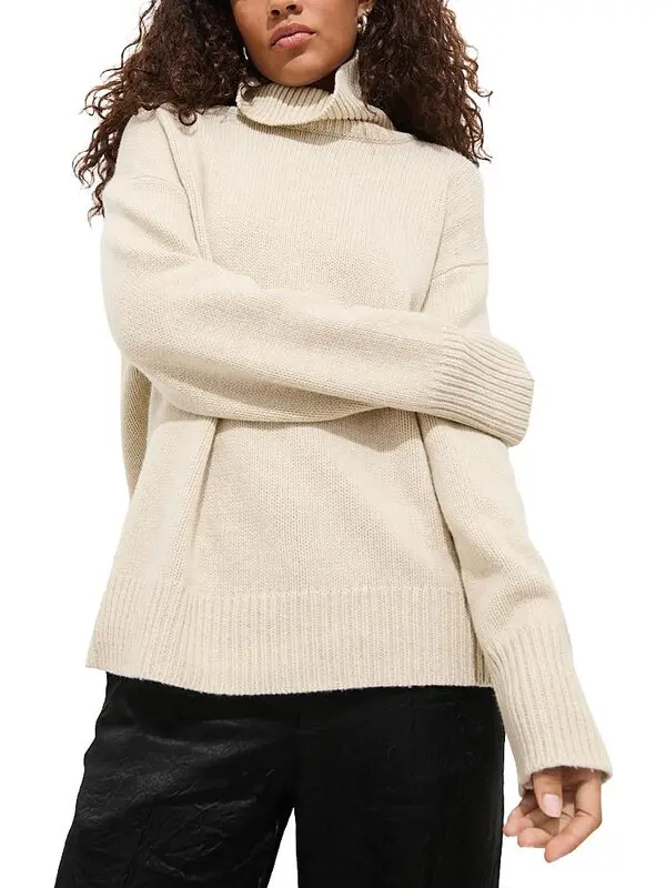 ALEX MILL Nottinghill Turtleneck Sweater - Wishbone