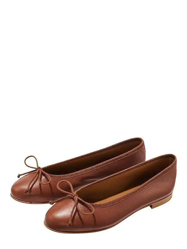 MARGAUX LONNBERG The Demi Flats - Cognac Nappa