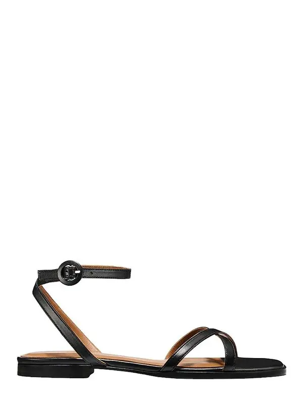 MARGAUX LONNBERG The Flat Sandals - Black Nappa