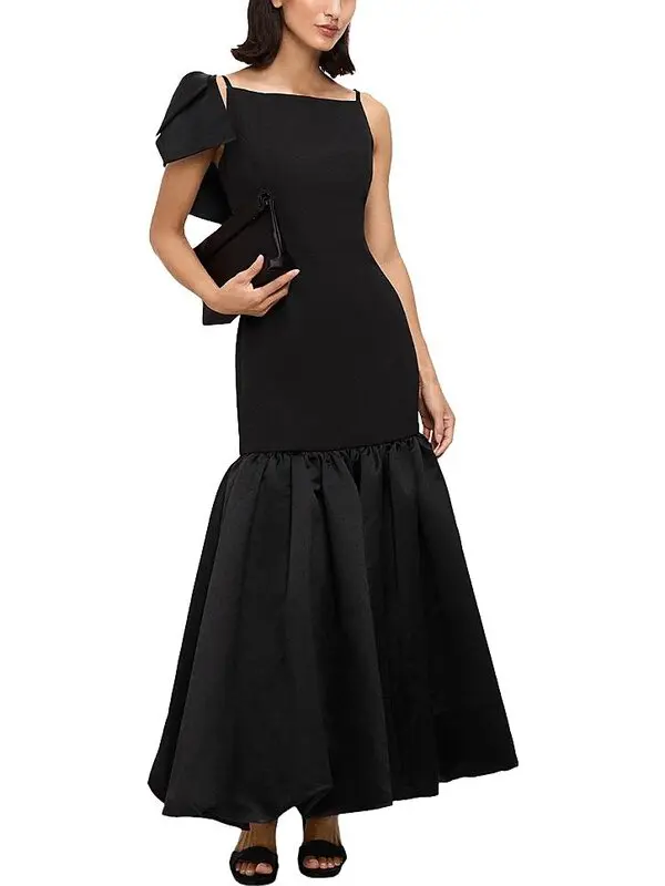 PHASE EIGHT Kiera Bow Maxi Dress - Black