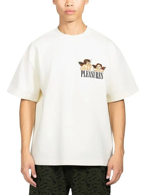 PLEASURES Dynamic Graphic Tee - Ecru
