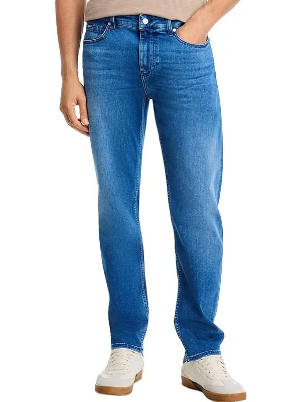 BOSS Maine Regular Fit Jeans - Medium Blue