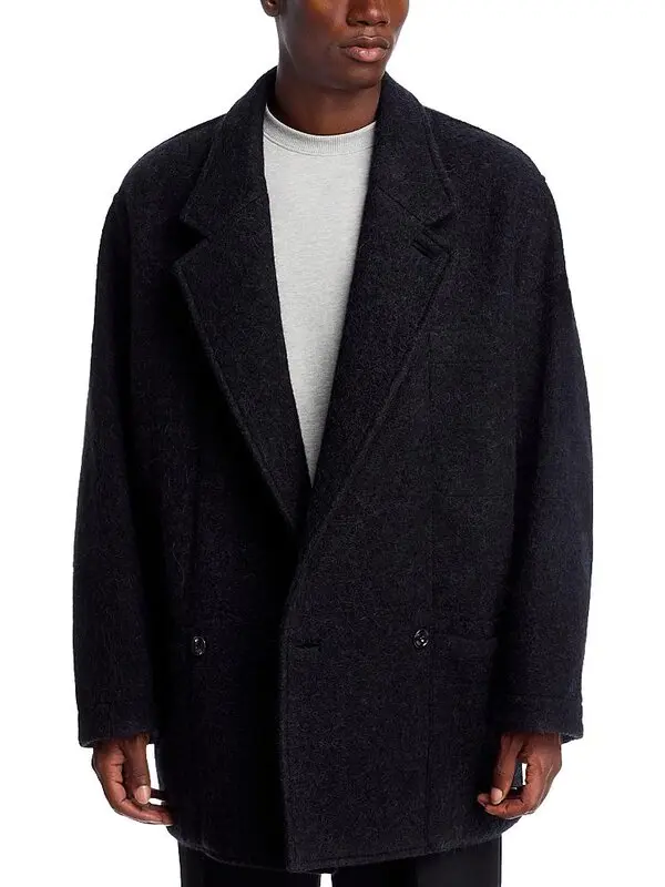 LEMAIRE Felt Wool Jacket - Black