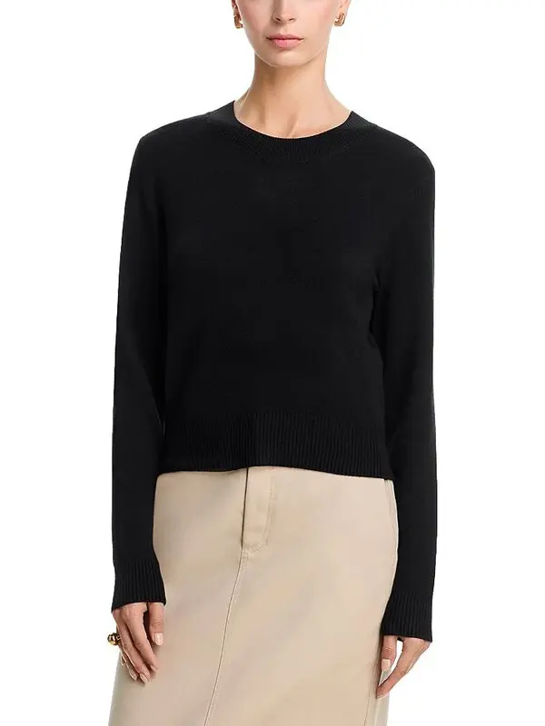 French Connection Baby Soft Round Neck Sweater - Black