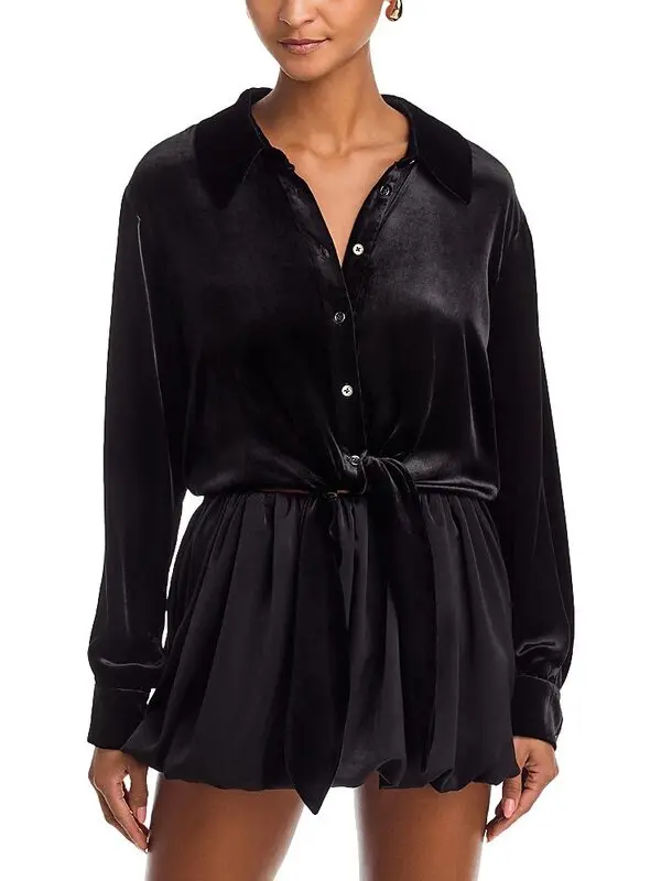 Ramy Brook Shai Shirt - Black