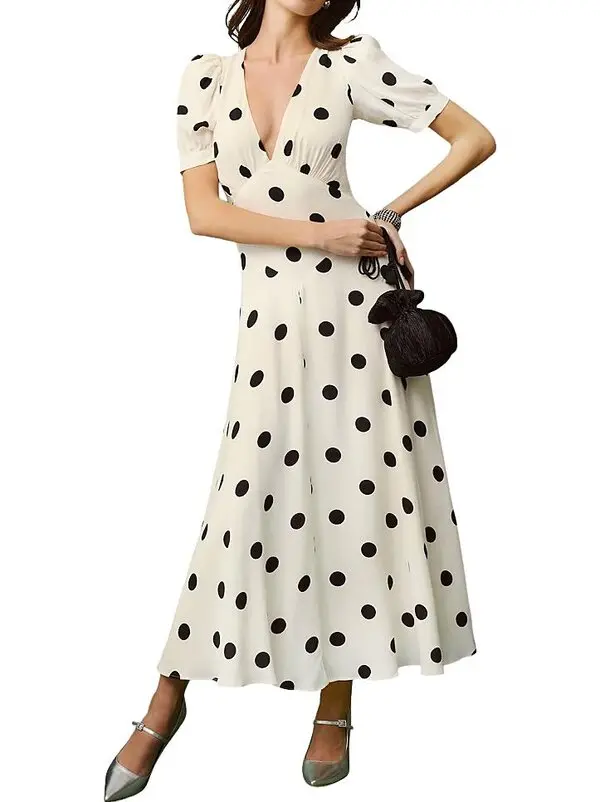 REFORMATION Naira Dress - Pluto Dot
