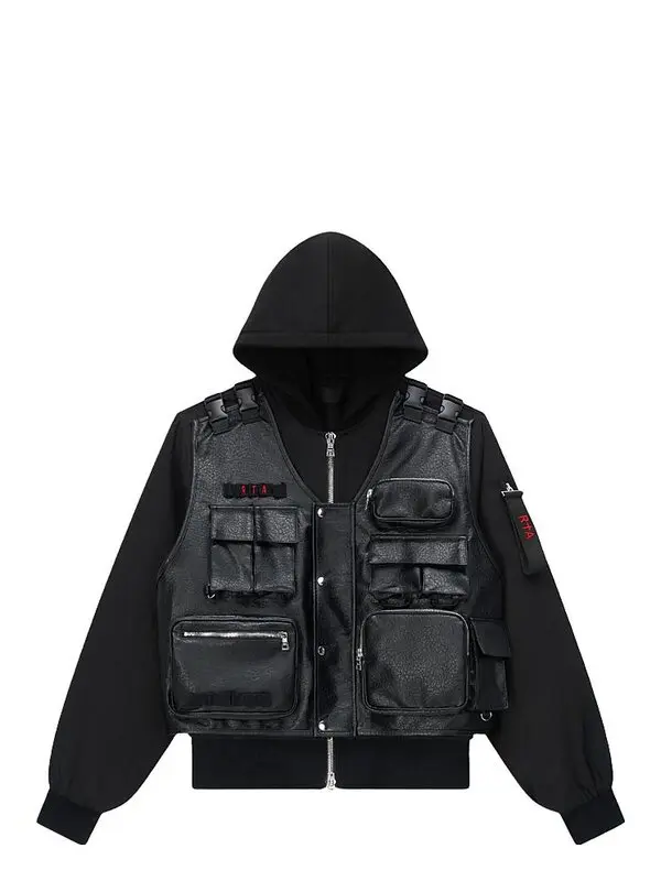RtA Tactical Bomber Jacket - Matte Black Tactical