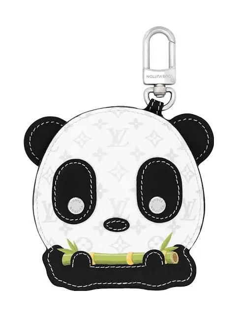 LOUIS VUITTON Panda Bag Charm - White