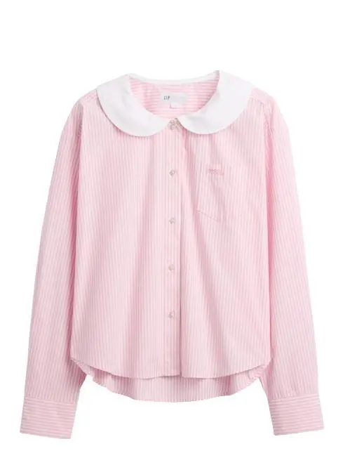 Gap X Sandy Liang Poplin Oversized Shirt - May Pink