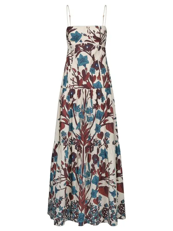 Johanna Ortiz Simbólico Cotton Maxi Dress - Print