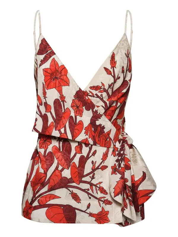 Johanna Ortiz Wrap Top - Floral