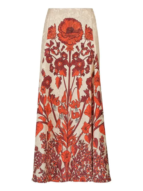 Johanna Ortiz Encanto De Isla Ankle Skirt - Floral