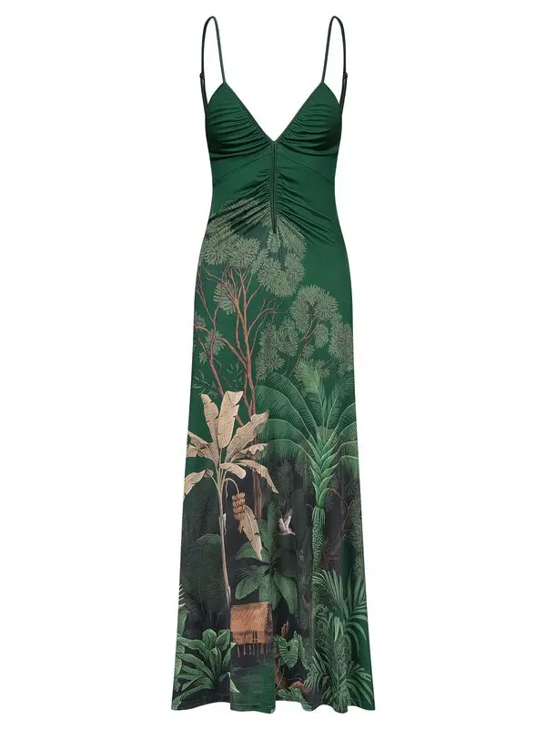 Johanna Ortiz Nuestra Tierra Jersey Maxi Dress - Print