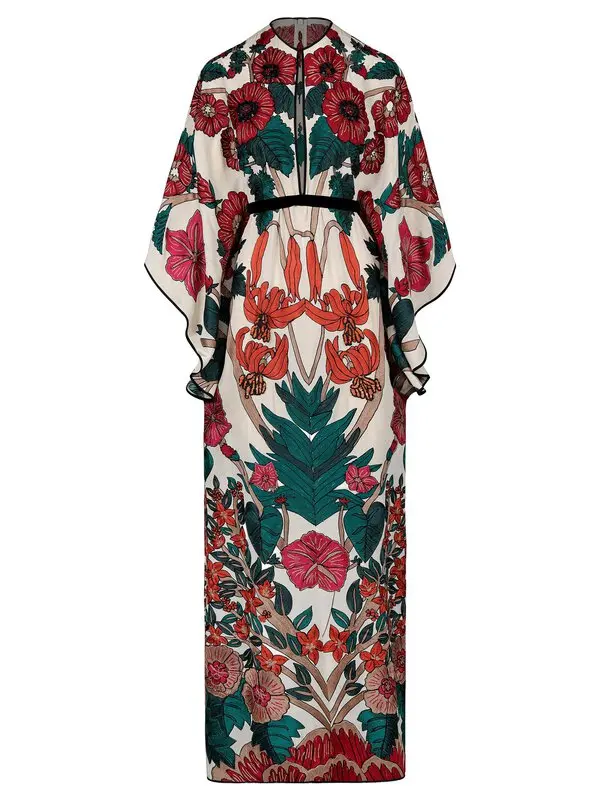 Johanna Ortiz Ancestral Light Floral Maxi Dress - Print