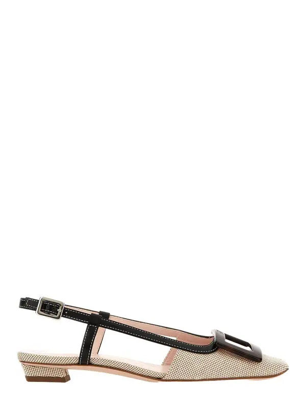 ROGER VIVIER Belle Vivier Slingback Pumps - Black,white
