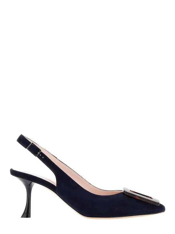 ROGER VIVIER Viv' In The City Slingback Pumps - Blue