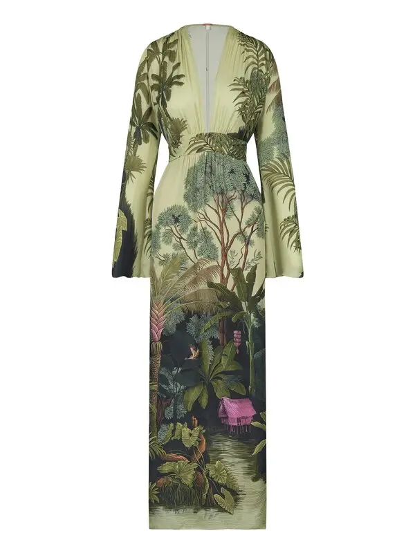 Johanna Ortiz Rodeo Rhythms Silk Tunic - Print