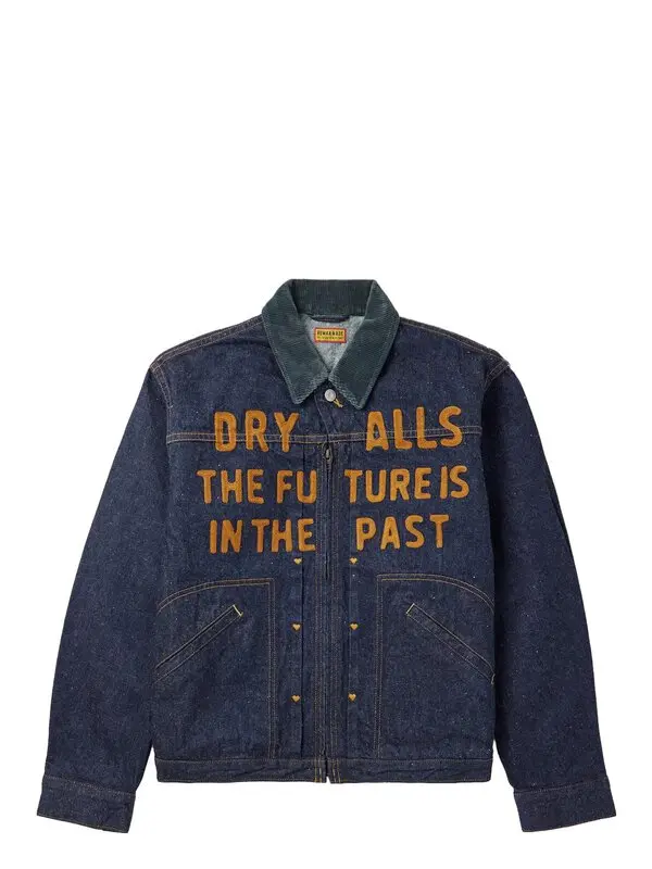 HUMAN MADE Embroidered Denim Jacket - Blue