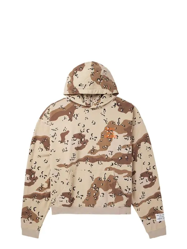GALLERY DEPT. Camouflage-print Cotton-jersey Hoodie - Neutrals