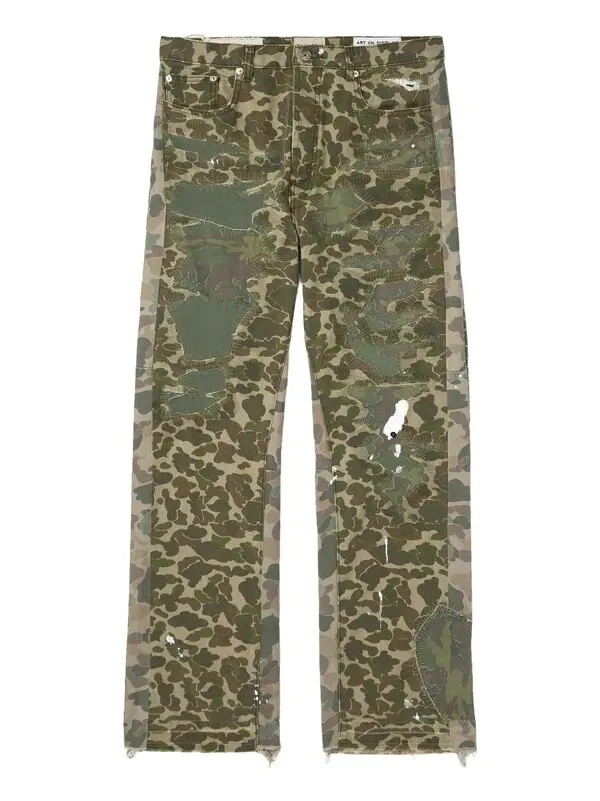 GALLERY DEPT. Venura Patchwork Camouflage Trousers - Green