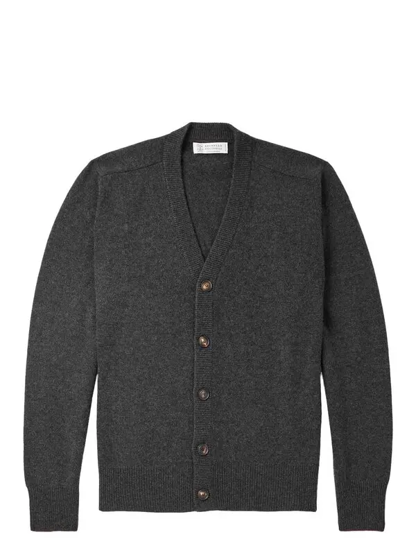Brunello Cucinelli Cashmere Cardigan - Gray