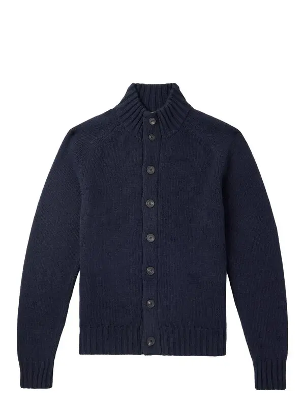 Altea Virgin Wool Cardigan - Blue