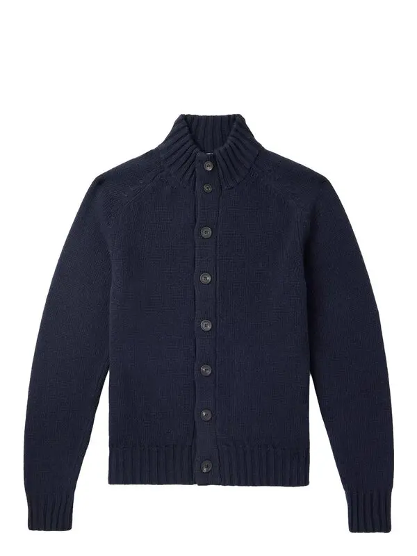 Altea Virgin Wool Cardigan - Blue