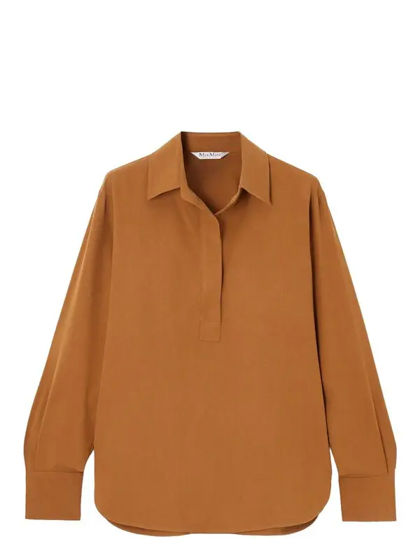 Max Mara Mirko Silk Blouse - Brown