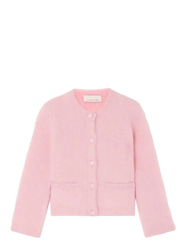 LIBEROWE Amelie Cropped Alpaca-blend Cardigan - Pink