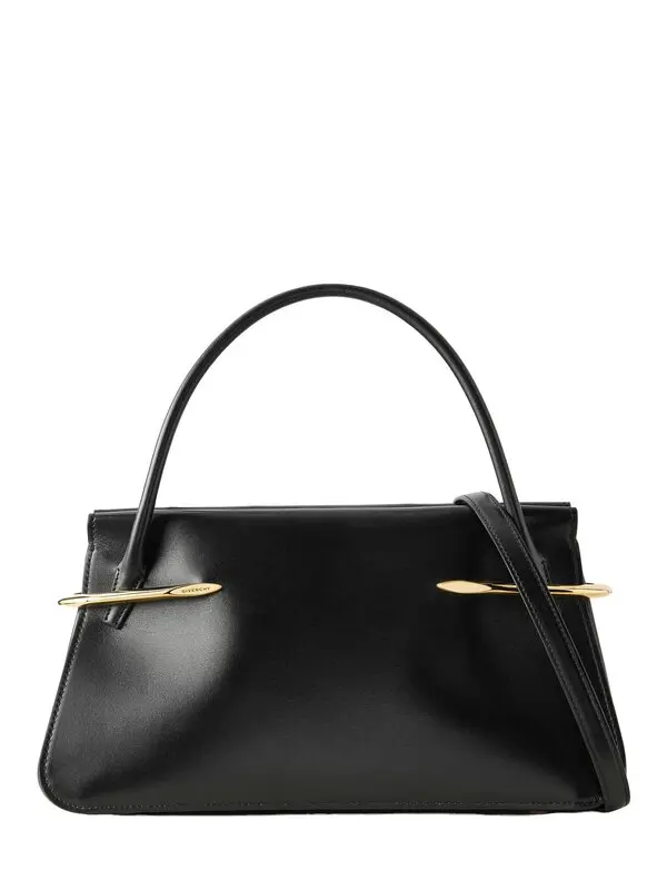 Givenchy Pinch Embellished Leather Shoulder Bag - Black