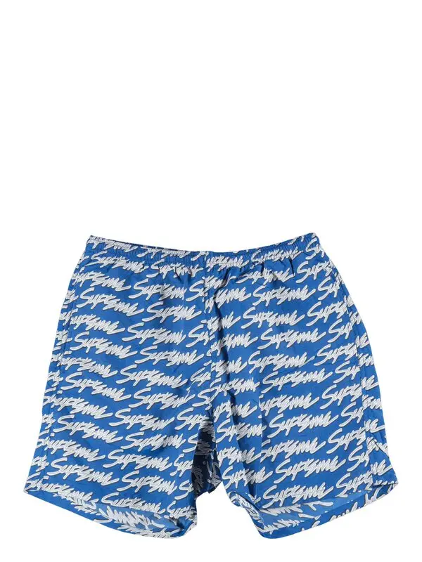 Supreme Signature Script Logo Water Short - Blue