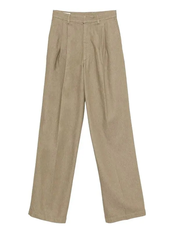 Dries Van Noten Panrom Denim Pants - Tan