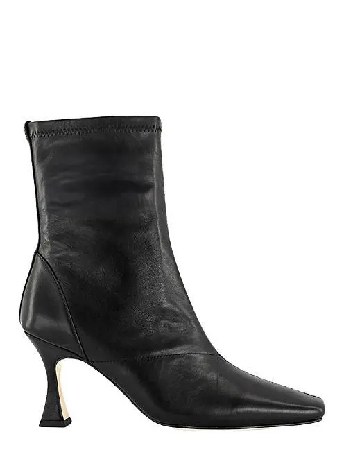 TONY BIANCO Fomo Leather Heeled Ankle Boots - Black Venice