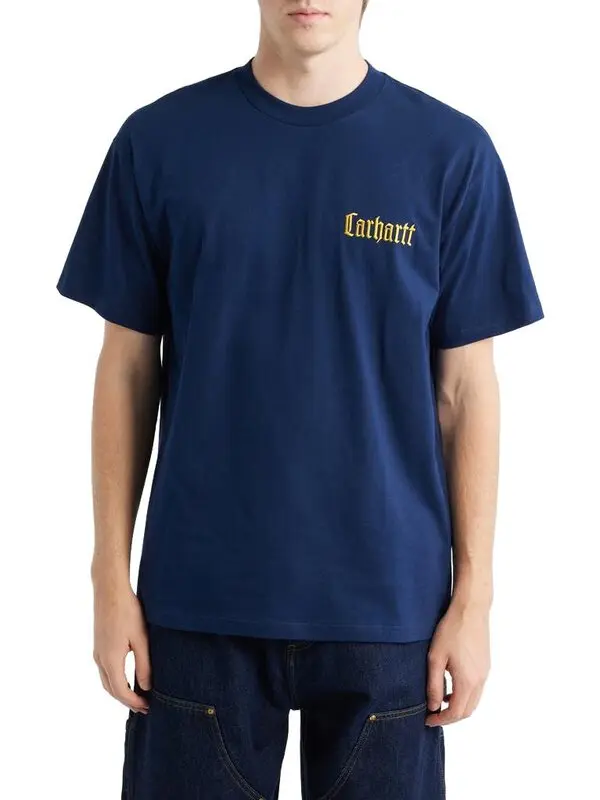 Carhartt Work In Progress Schooling Cotton Graphic T-shirt - Jupiter