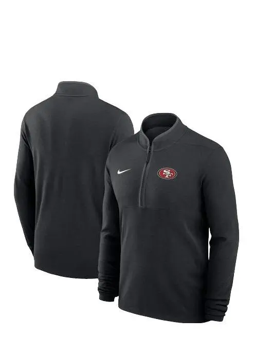 Nike San Francisco 49ers Lightweight Victory Dri-fit Half-zip Pullover - Black