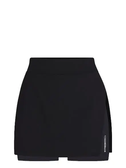 PB5STAR Side Split Pickleball Skirt - Black-black