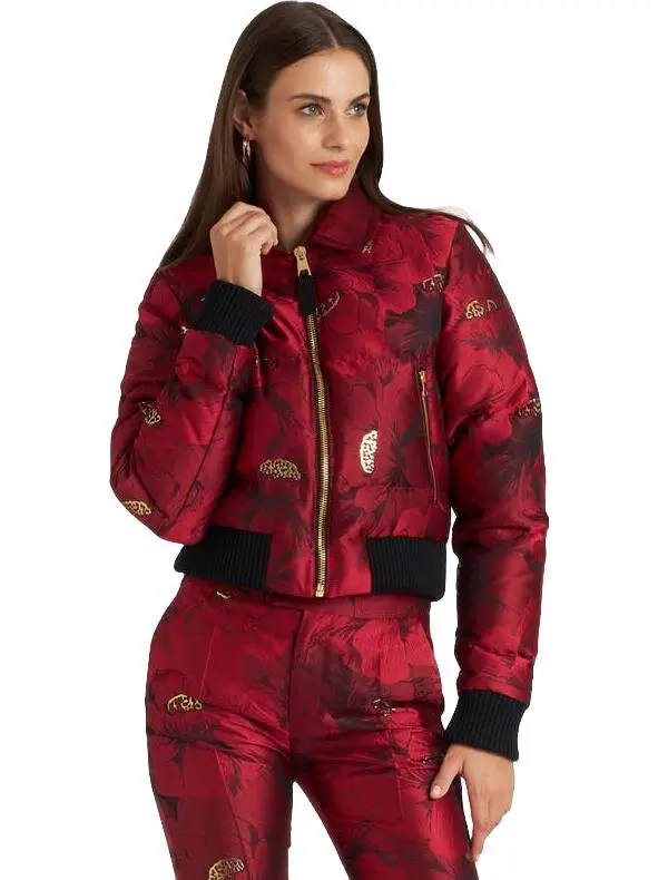 La DoubleJ La Comasca Mini Bomber - Jacquard Ruby Red