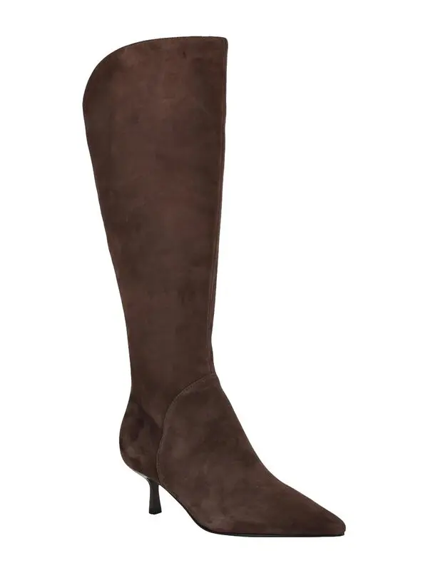 Guess Pointed Toe Boots - Dark Brown 200