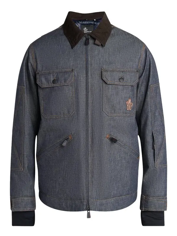Moncler Croatan Denim Jacket - Dark Grey