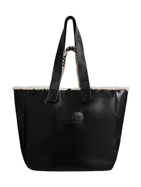 Rudsak Reversible Faux Shearling Tote - Black