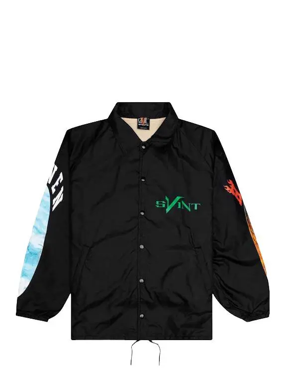SAINT MICHAEL X Vlone Coaches Jacket - Black