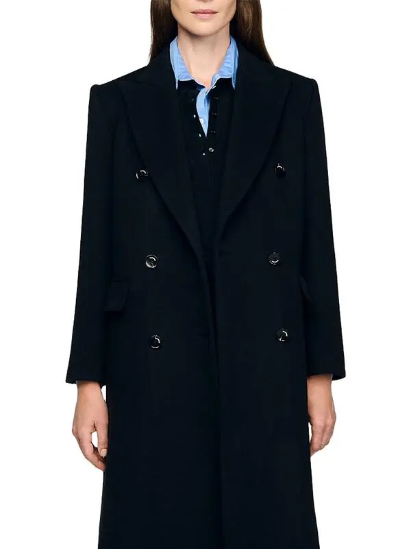 Sandro Marvin Peacoat - Black
